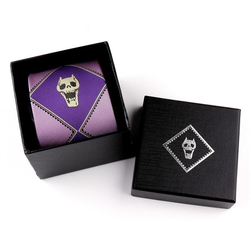JJBA 4 Yoshikage Killer Queen Skull Neck Tie – FIHEROE.